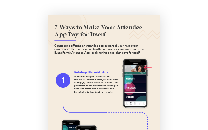 7 Ways to Make Your Event Attendee App Pay for Itself Infographic